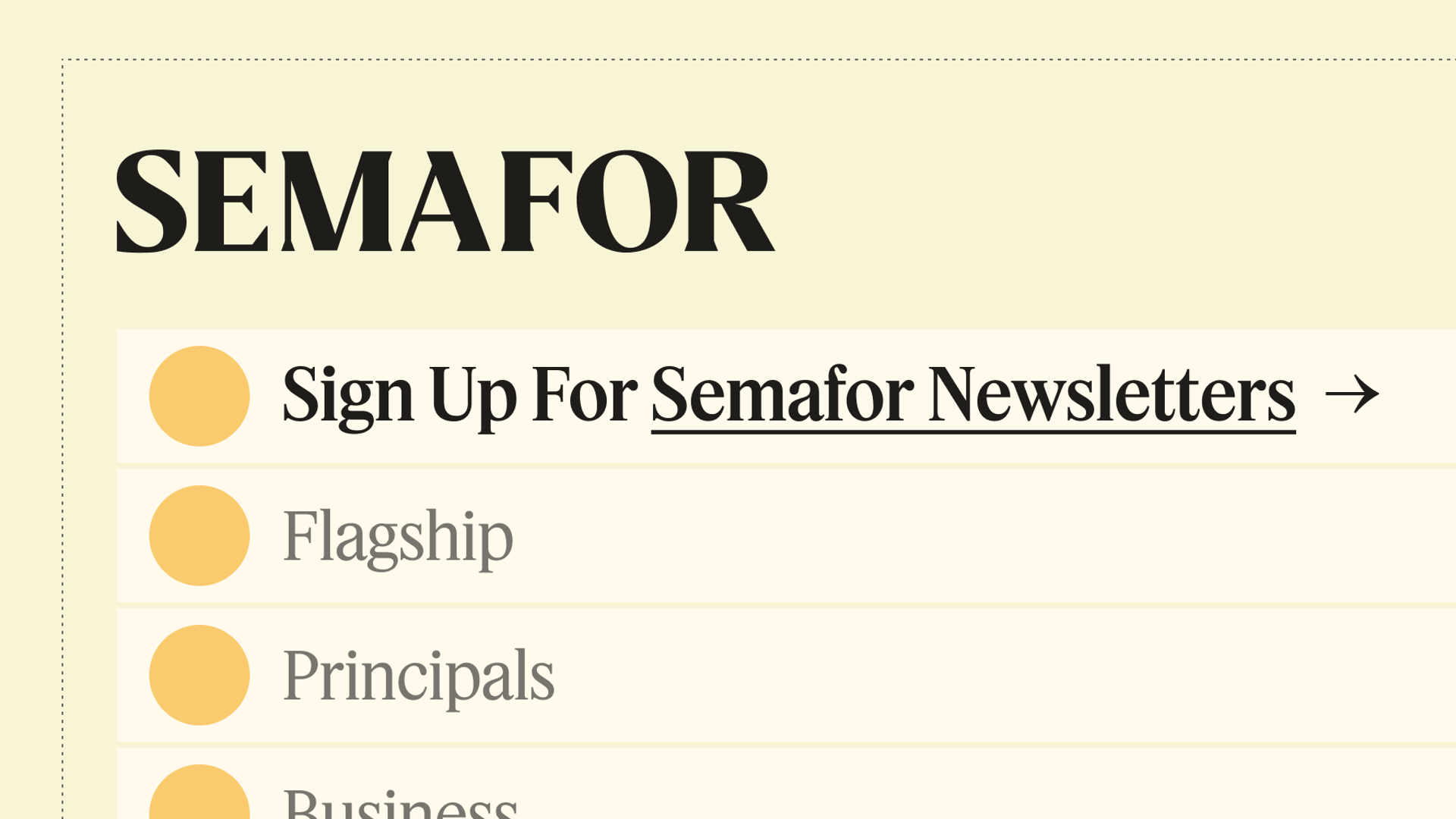 Newsletters | Semafor